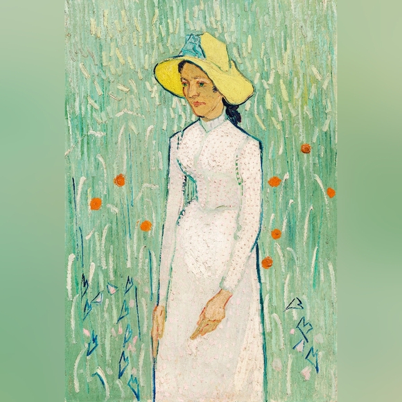 Vintage | Art | Girl In White 89 By Vincent Van Gogh Art Print | Poshmark